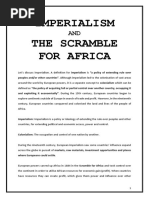 Causes of the Scramble for Africa | PDF | Colonialism | Africa