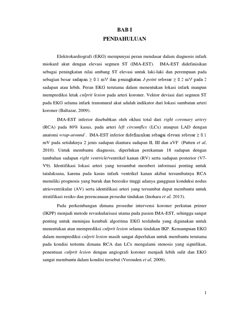 Peran EKG dalam Diagnosis IMA-EST | PDF