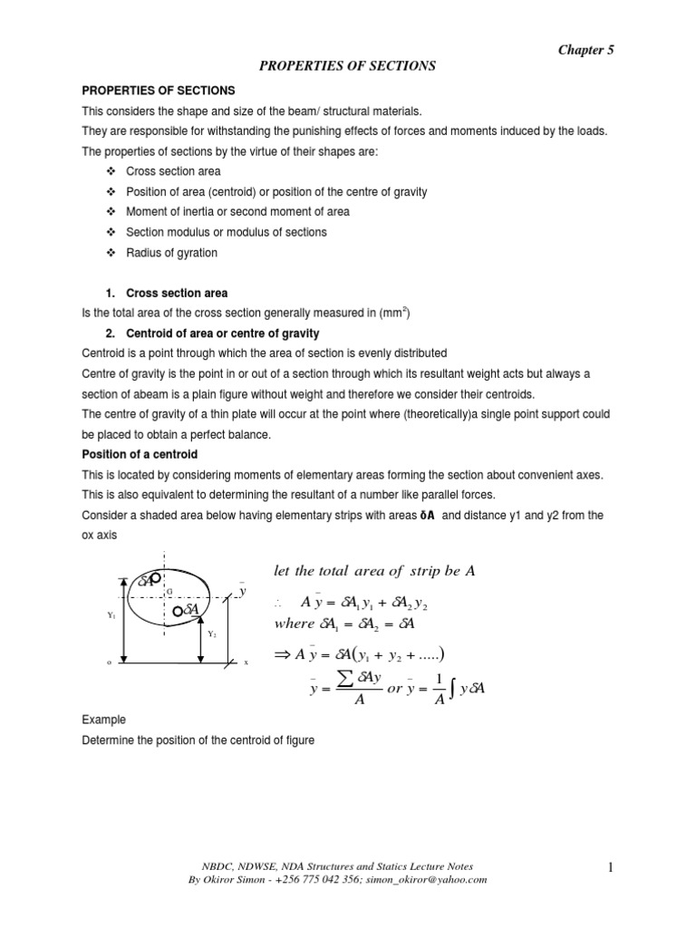 Properties of Sections | Download Free PDF | Applied And ...