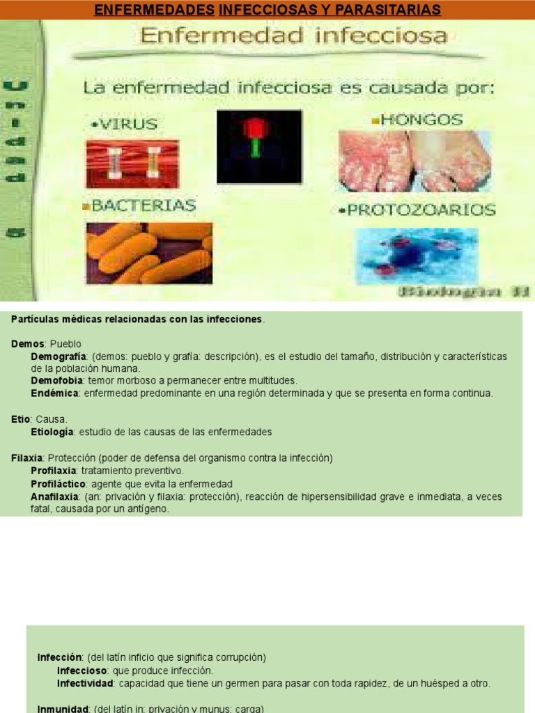 ENFERMEDADES INFECCIOSAS Y PARASITARIAS. | PDF | Sistema inmune | Infección