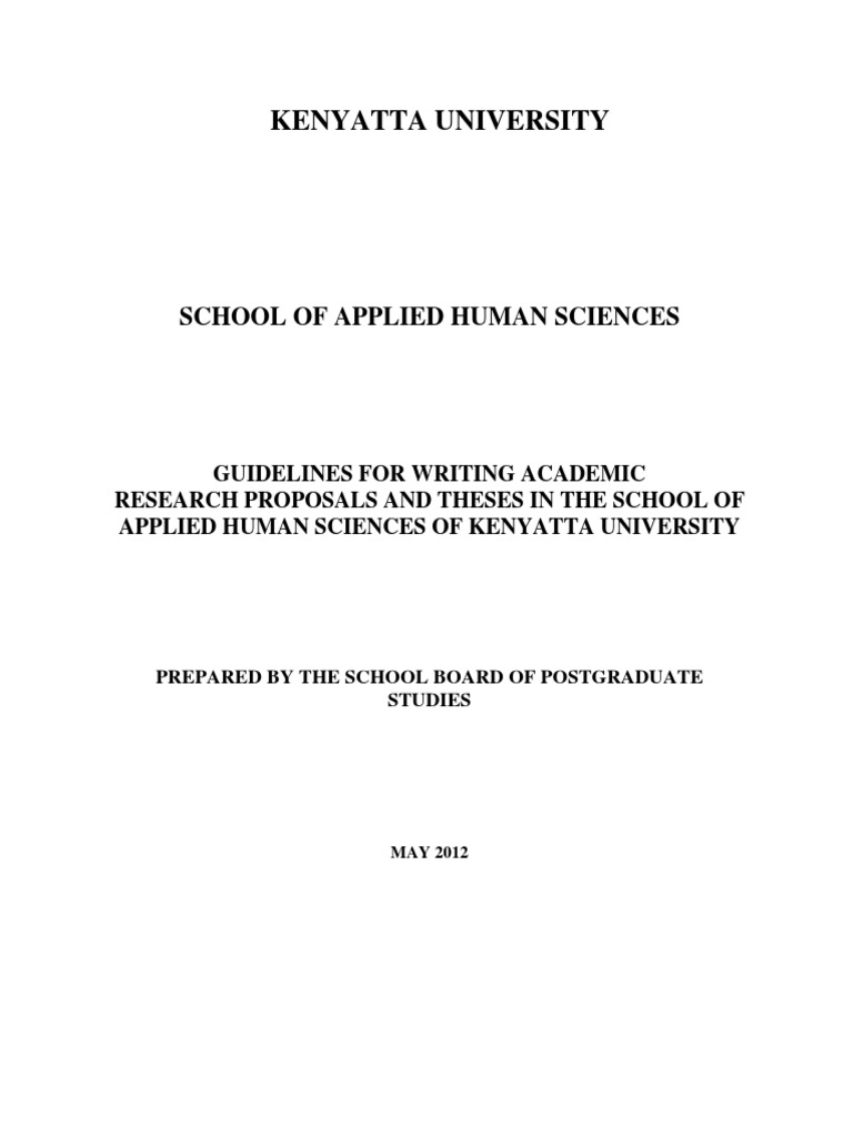 Thesis Guidelines KU | PDF | Thesis | Validity (Statistics)