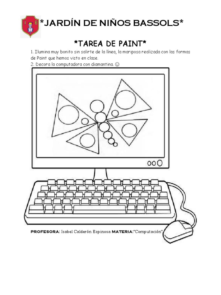 Tarea de Paint 1° | PDF