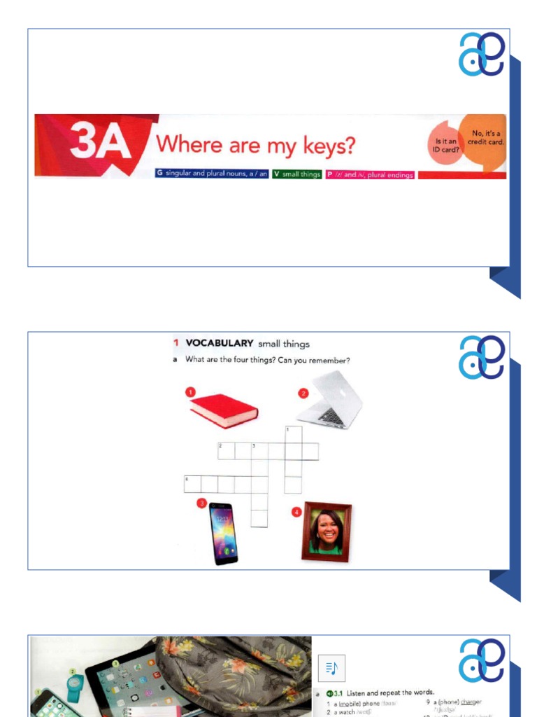 7 Beginner 3A - Where Are My Keys | PDF