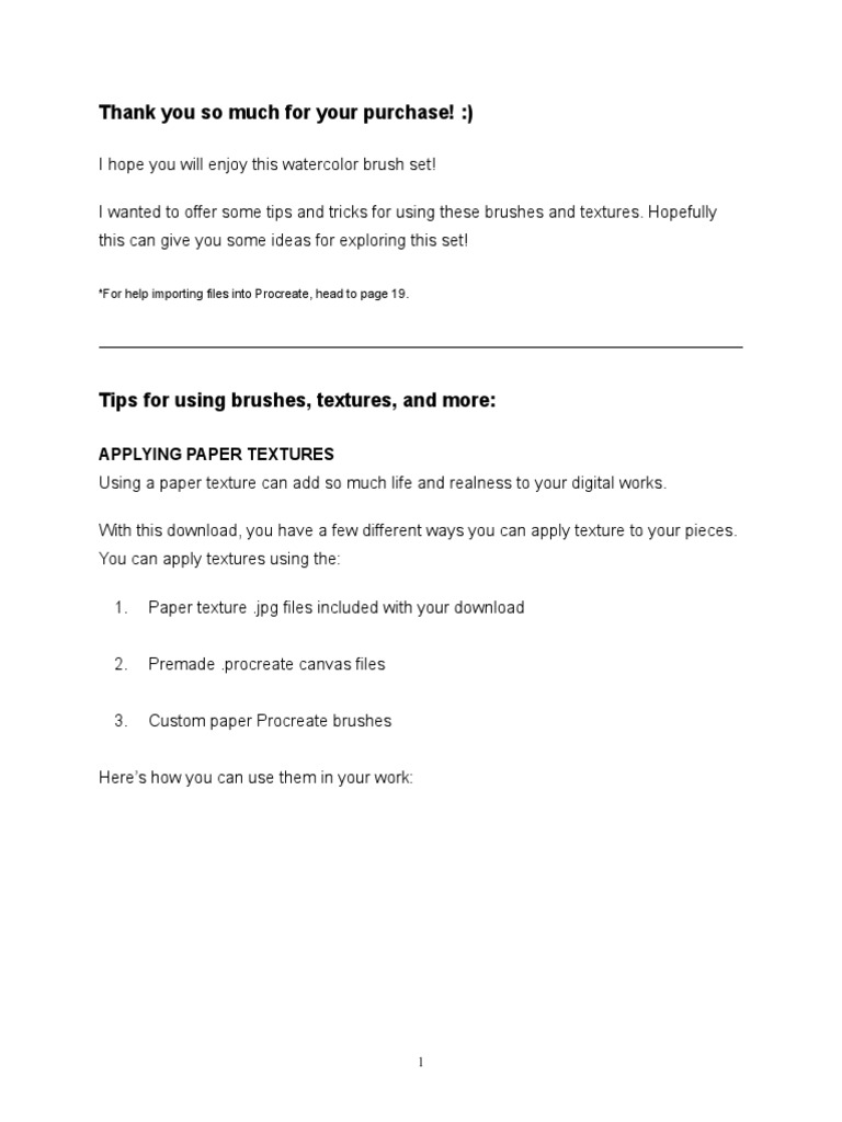 Procreate Watercolor Guide | PDF | Leaf | Paintings