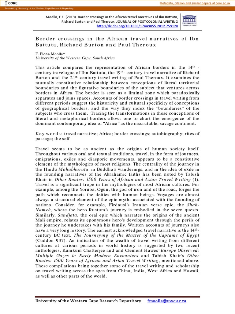 Ibn Battuta's Prophetic Insights | PDF | Travel Literature | Sufism