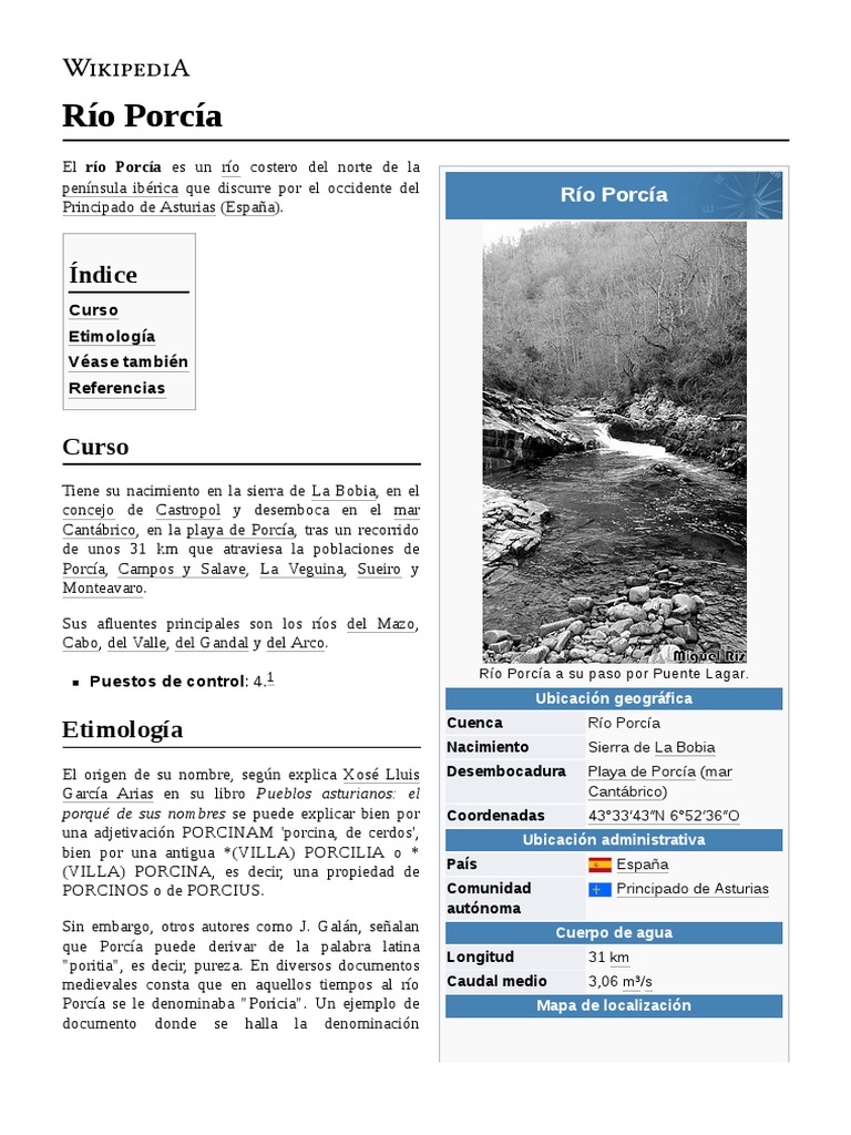 Río Porcía | Descargar gratis PDF | Río | Ciencias de la Tierra