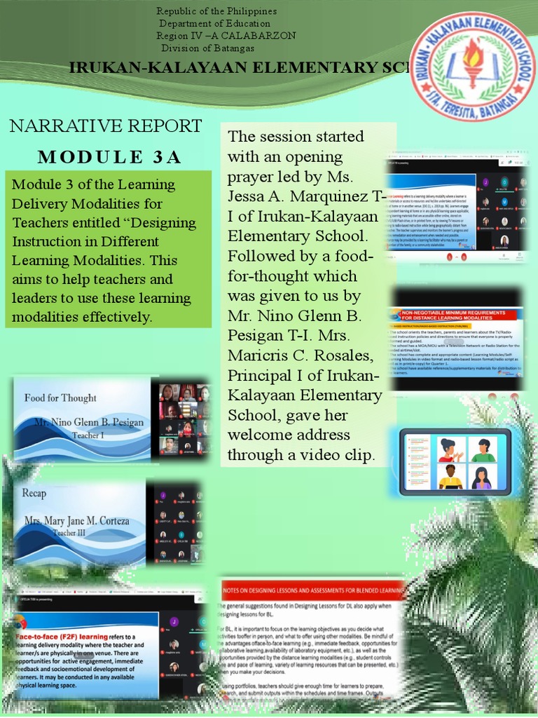 Lac Module 3a Lesson 1 Magilene Anis | PDF | Distance Education | Learning