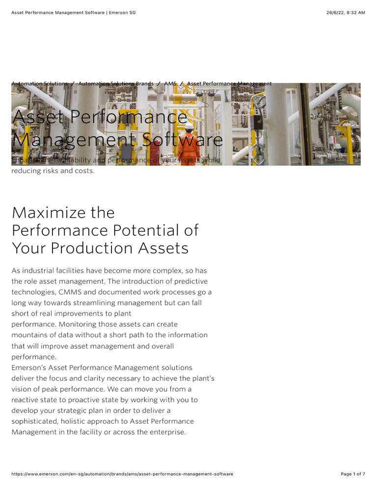 Asset Performance Management Software: Maximize The Performance ...