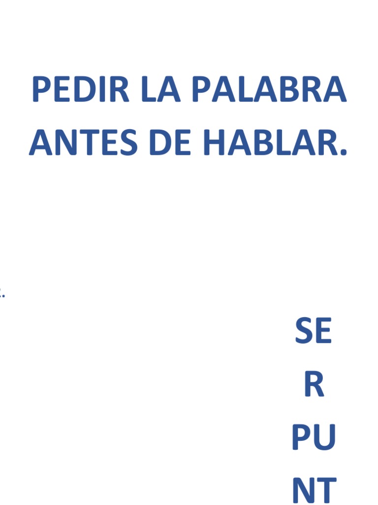 Pedir La Palabra Antes de Hablar | PDF | Estudios de idiomas extranjeros