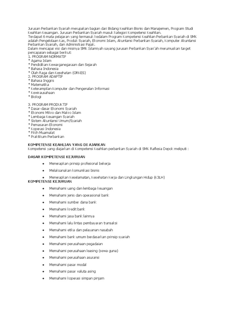 Contoh Program Kerja | PDF