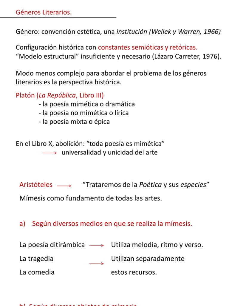 Género Literario | PDF | Poesía | Prosa