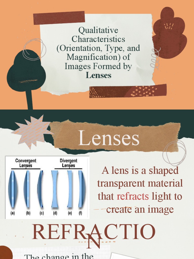 Image Characteristics of Lenses | PDF | Equipment | Glass Engineering ...