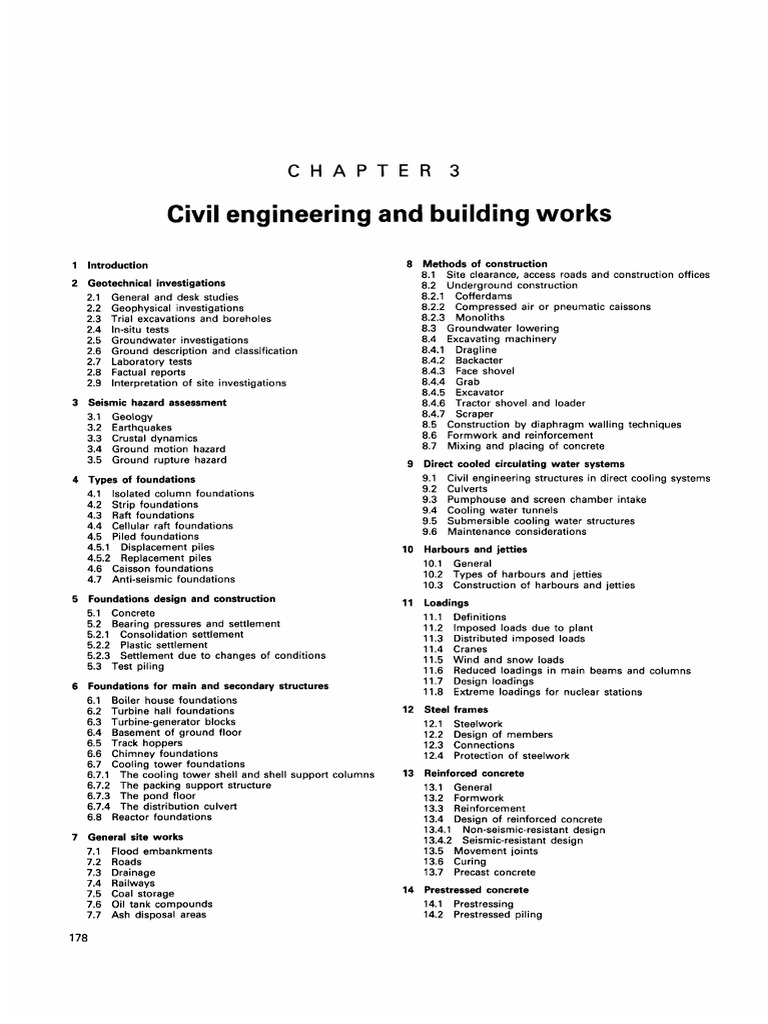 Civil Engineering and Building Works | PDF | Geotechnical Engineering ...