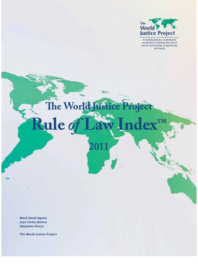 The World Justice Project - Rule of Law Index 2011 | PDF | Rule Of Law ...