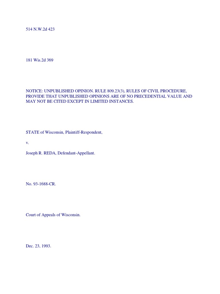 The People v. Joseph R. REDA | PDF | Asset Forfeiture | Testimony