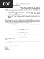 SPA - Building Permit | PDF | Power Of Attorney | Public Law
