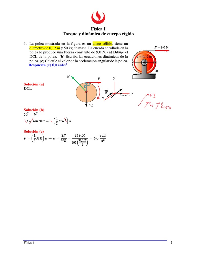 Torque | PDF | Ecuaciones | Metrología