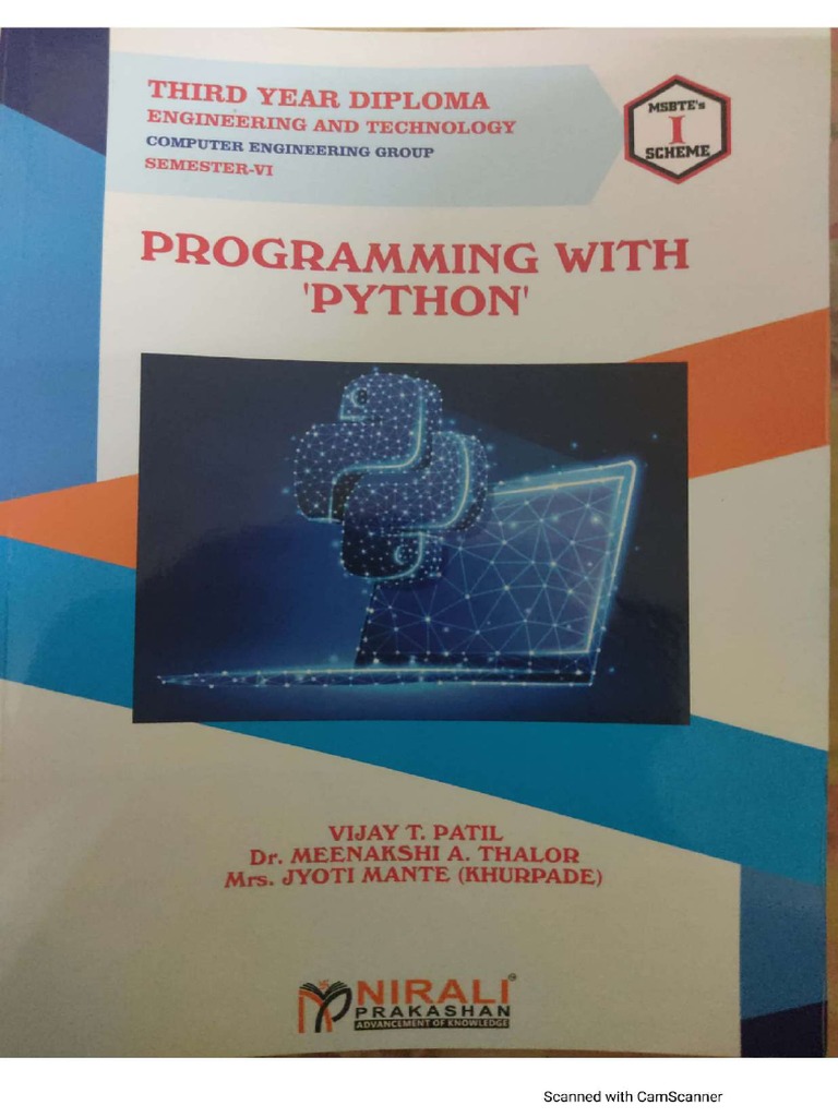 Python Nirali Publi Pdf Variable Computer Science Python Programming Language 8957