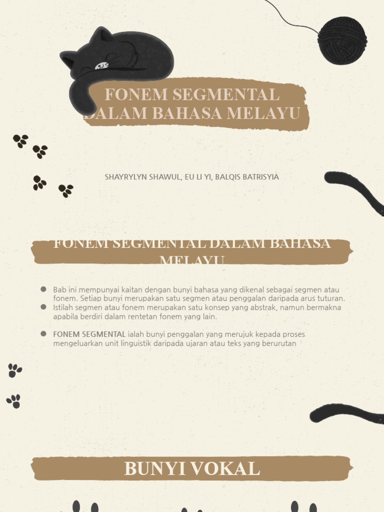 Fonem Segmental Dalam Bahasa Melayu (K3) | PDF