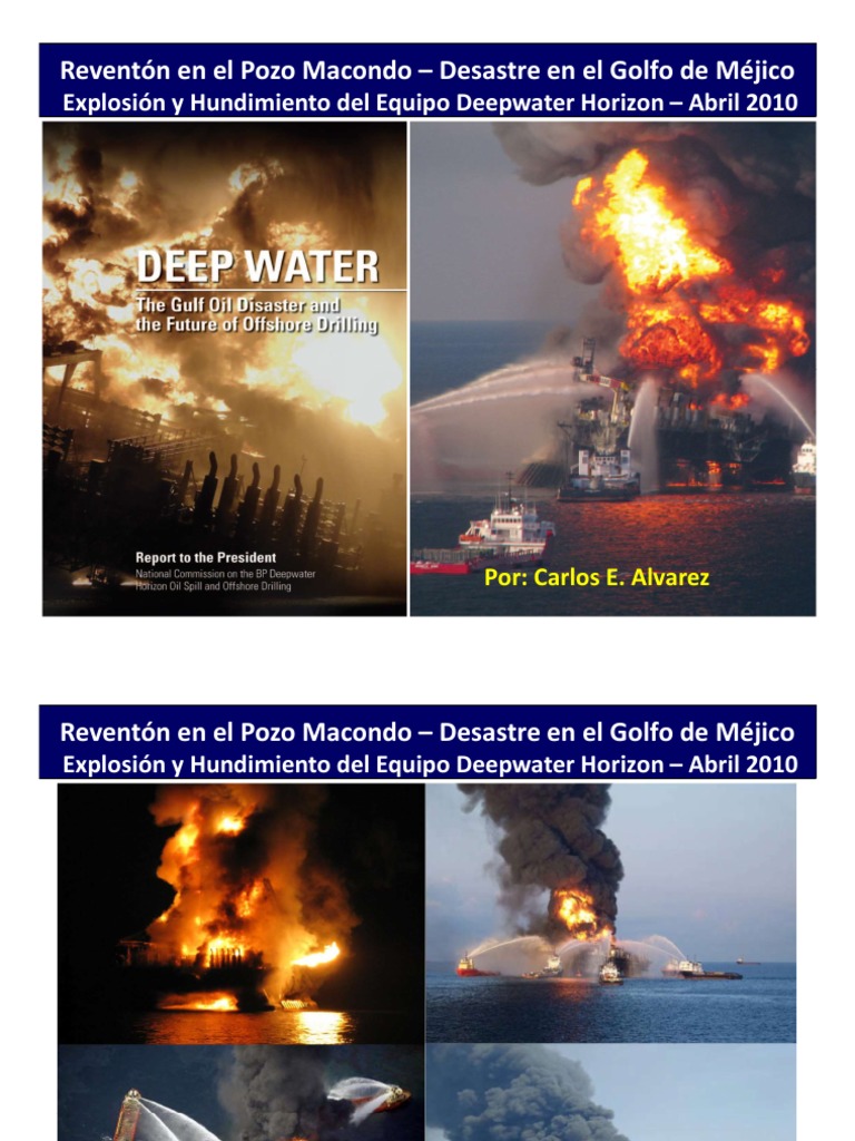 Reventón en el Pozo Macondo: Análisis | PDF | Horizonte de aguas ...