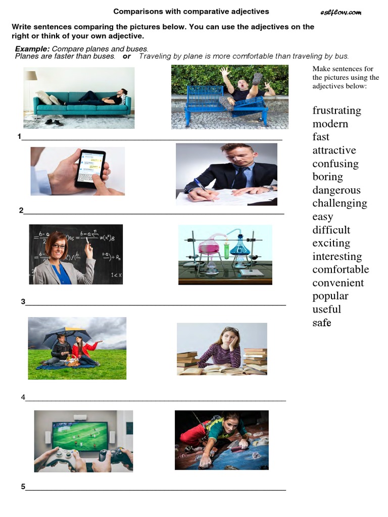 Comparative Adjectives Practice Guide | PDF | Linguistics