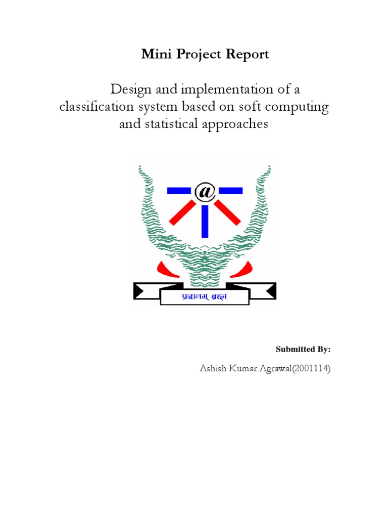Mini Project Report Sample PDF Statistical Classification Cluster Analysis
