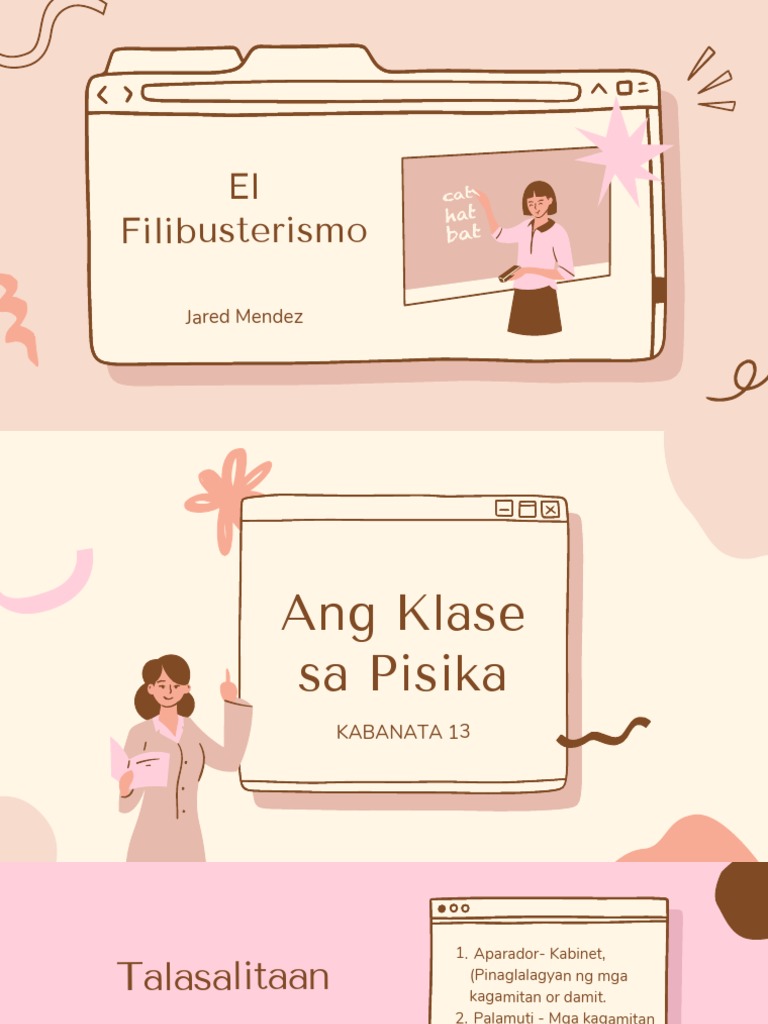 Pink Illustration English Class Education Presentation | PDF