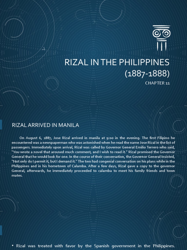 Rizal in The Philippines 1887-1888 | PDF | Taxes