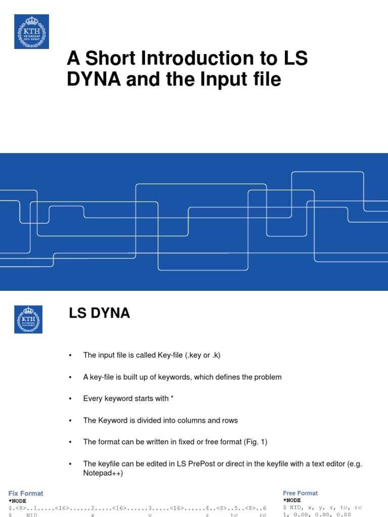 A Short Introduction About LS DYNA and The LS PrePost | PDF | Computing ...