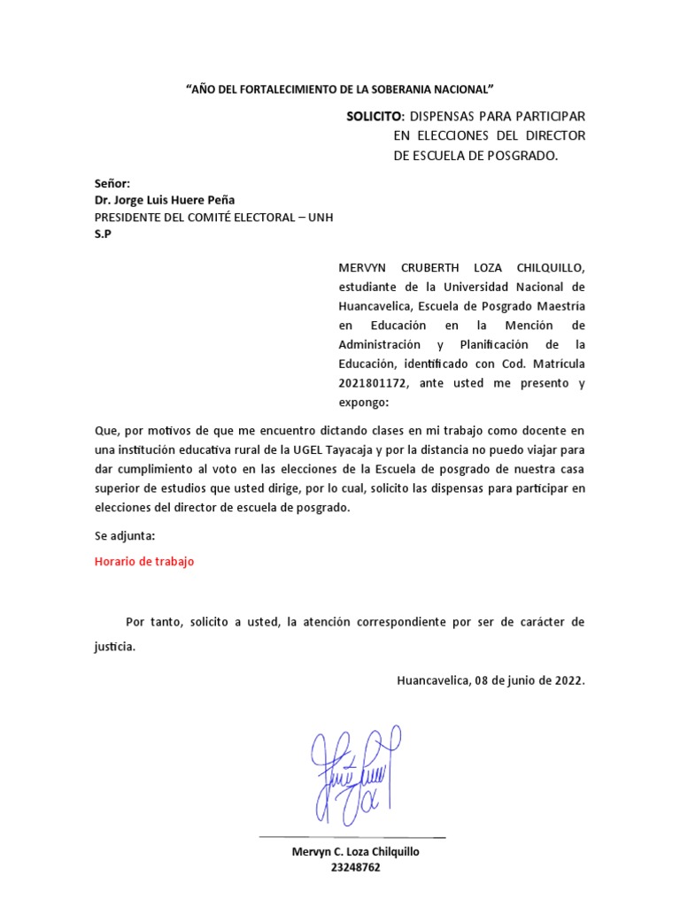 Modelo de Dispensas | PDF