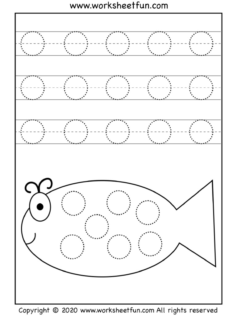 Color 1 Worksheet For Children | PDF