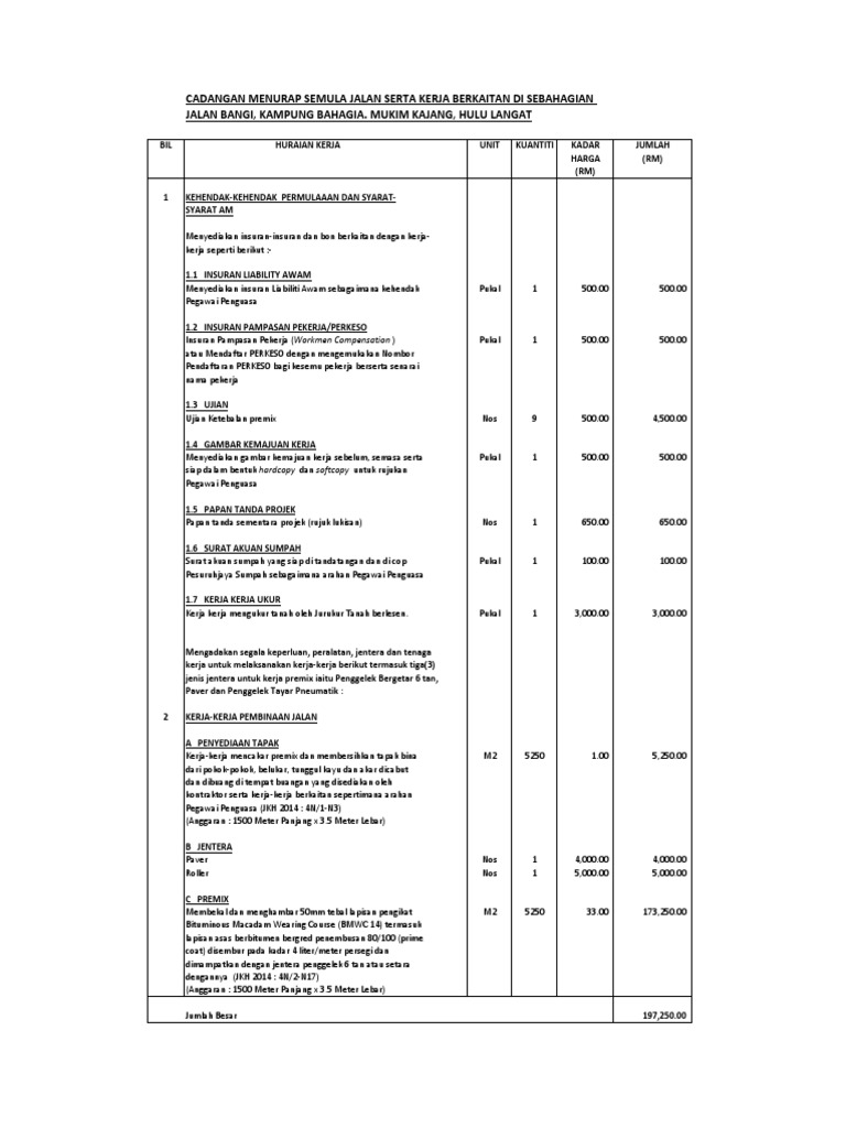 BQ Jalan Bangi | PDF
