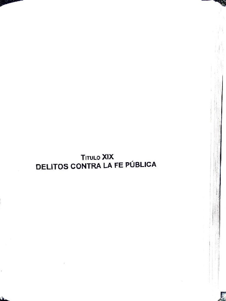Los Delitos Contra La Fe Pública | PDF
