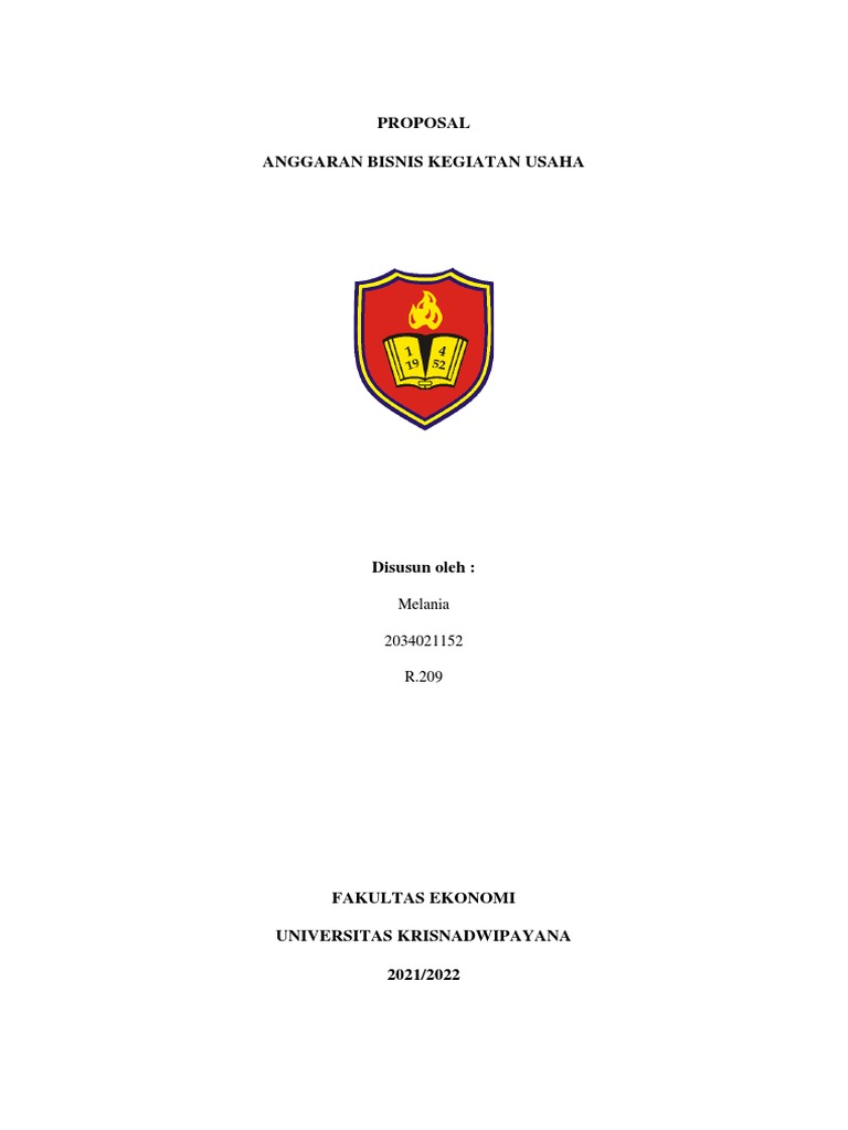 Proposal Usaha Bola-Bola Ubi | PDF
