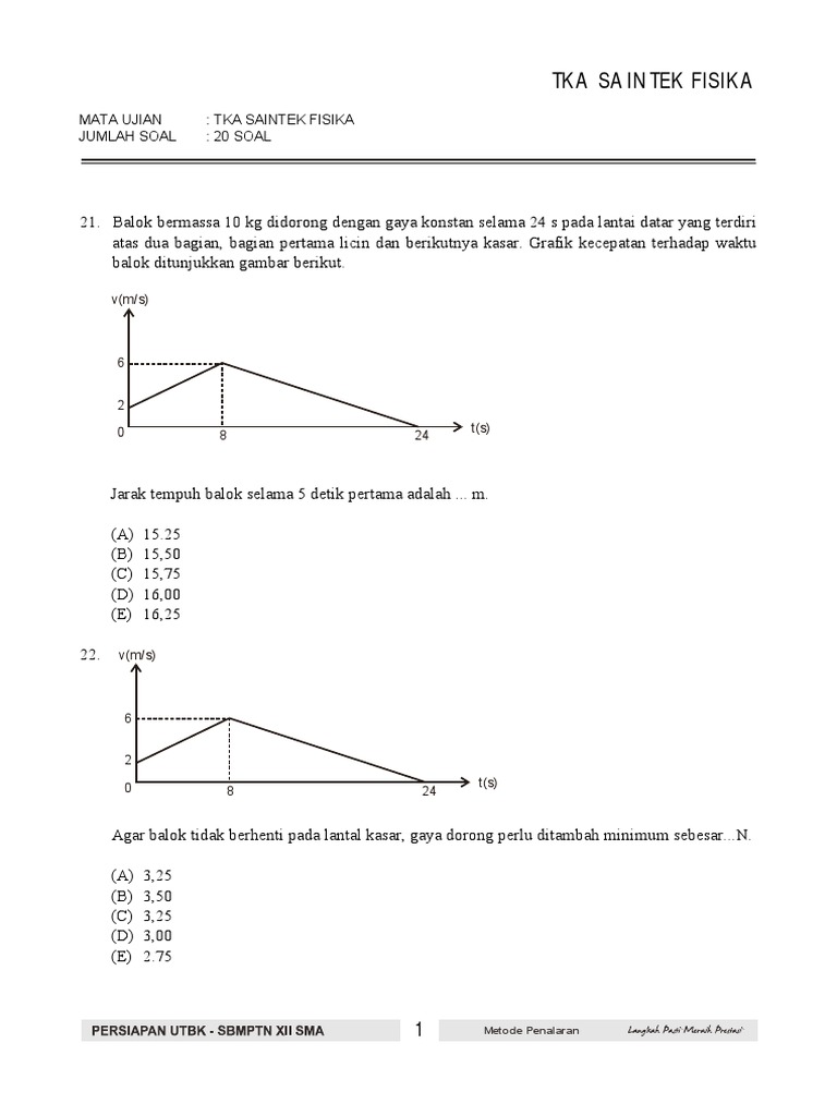 Fisika - SBMPTN Utbk Saintek | PDF