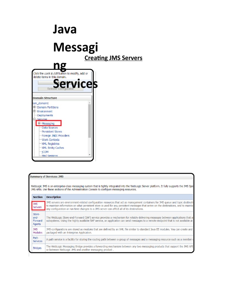 Creating JMS Servers | PDF | Computer Science | Computing Platforms