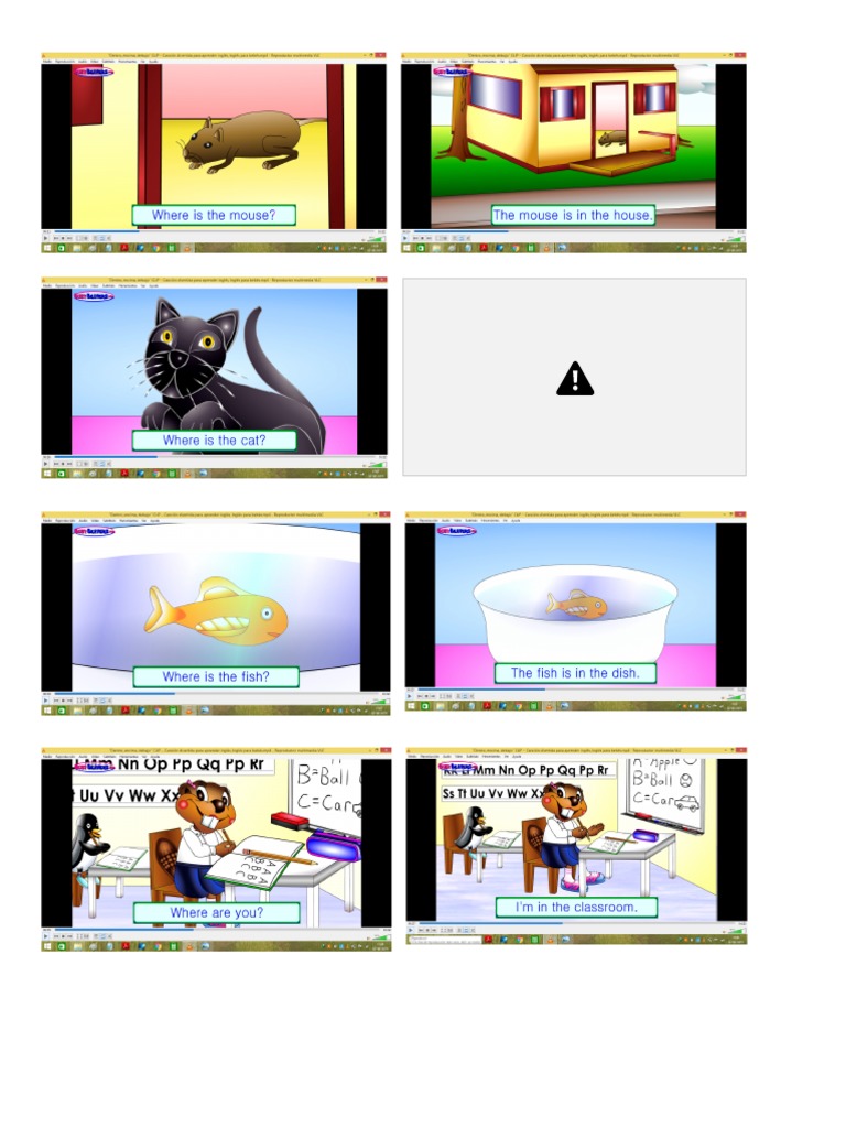 Cancion Preposiciones Ingles | PDF