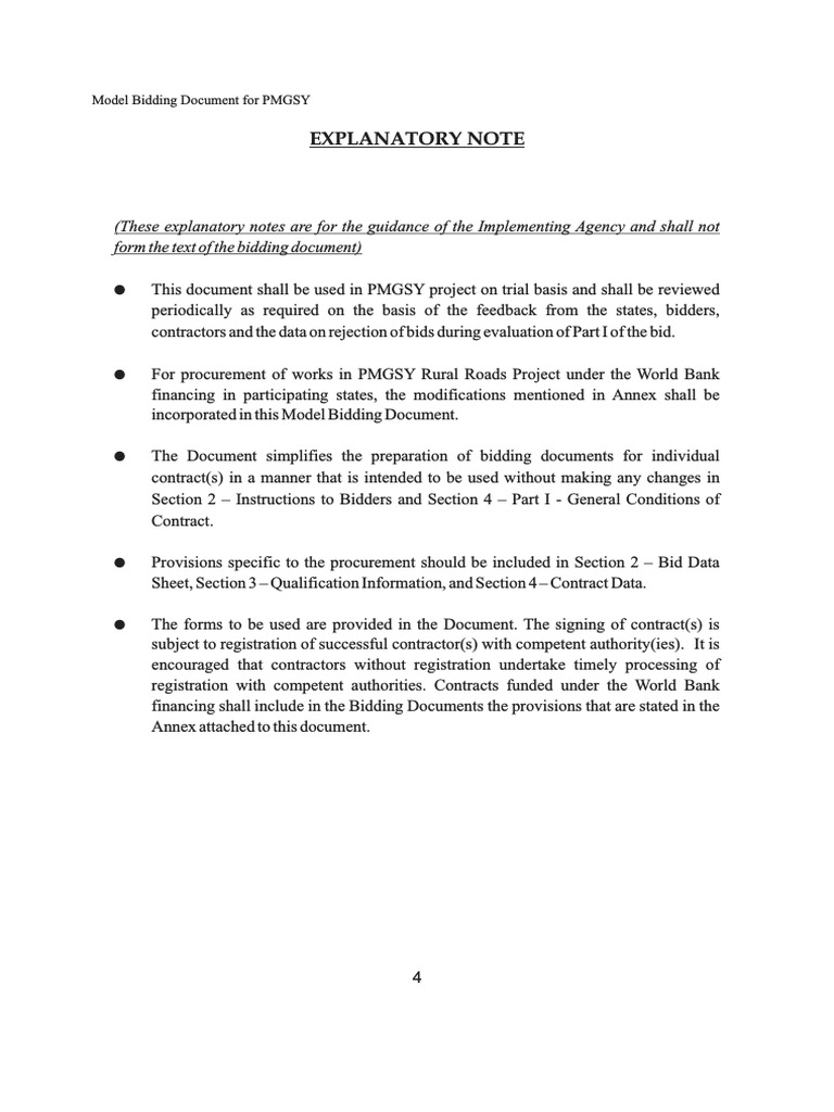 Explanatory Note | PDF