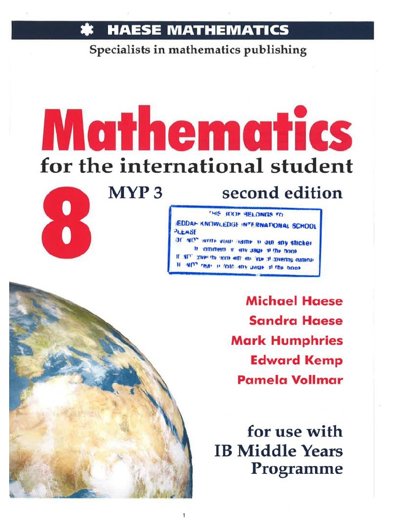 Grade 8 Mathematics For The International Student | PDF