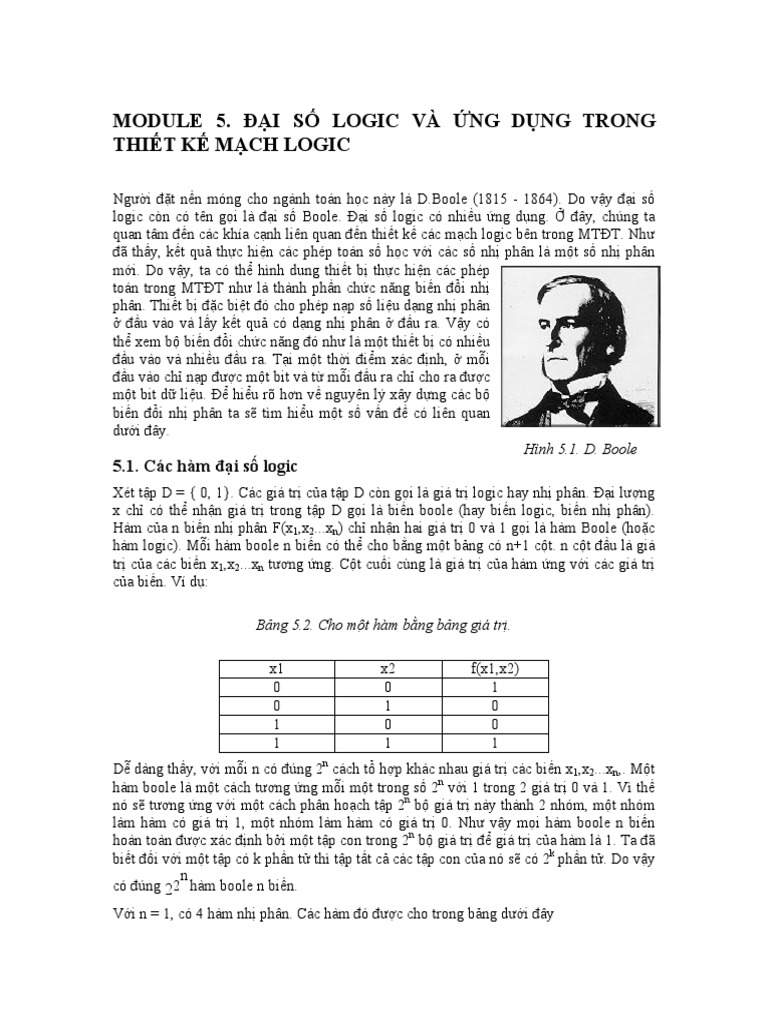 5 Dai So Logic Va Ung Dung | PDF