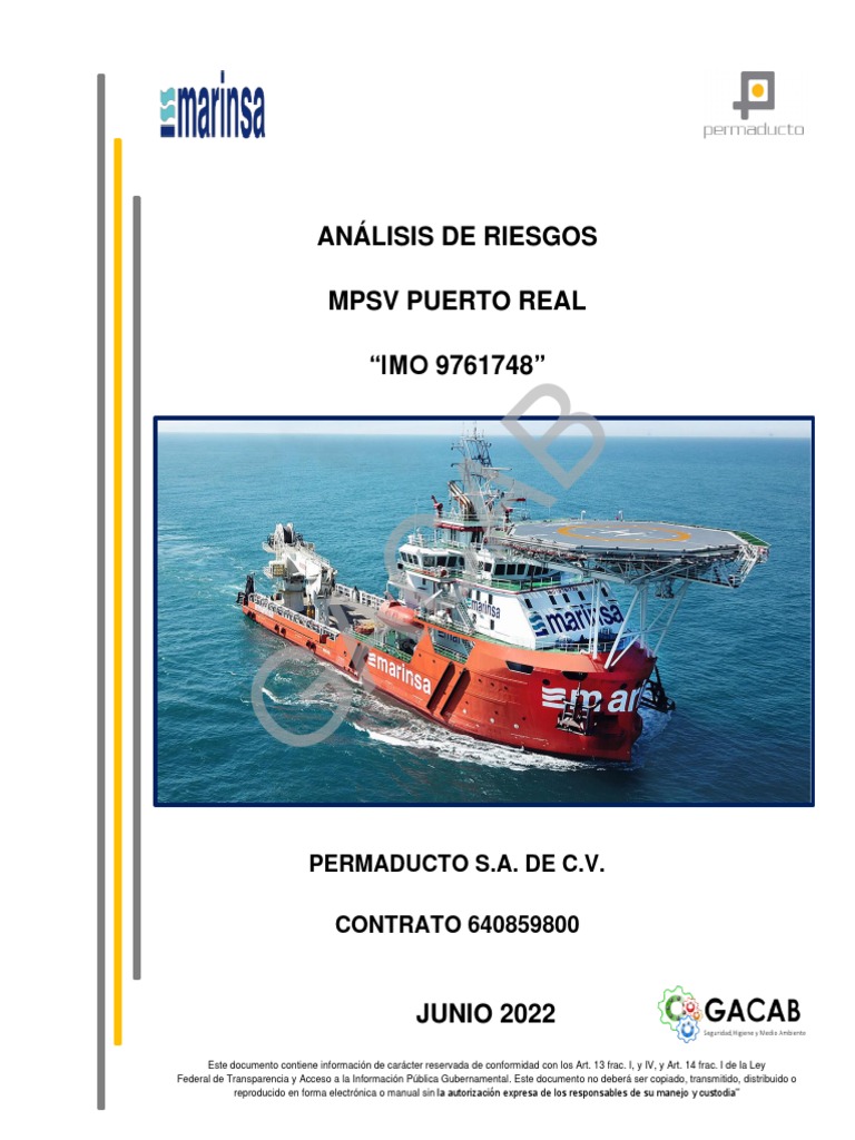 Ar MPSV Puerto Real Rev 01 | PDF