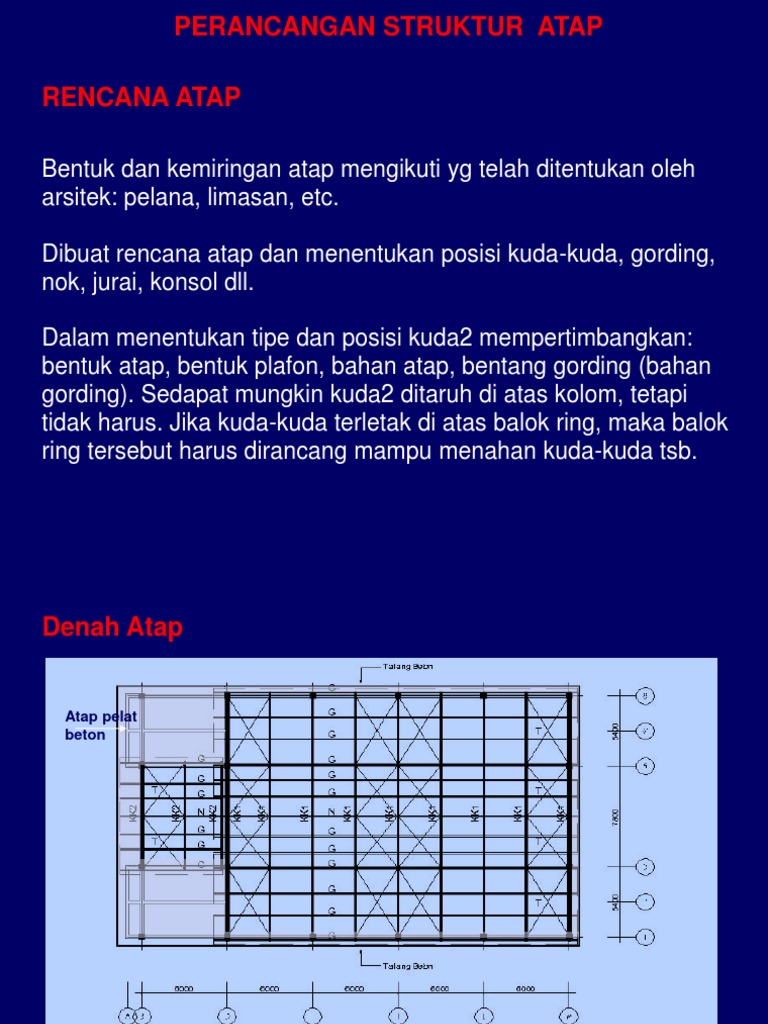 02 Perenc STR Atap | PDF | Sains & Matematika | Teknologi & Rekayasa