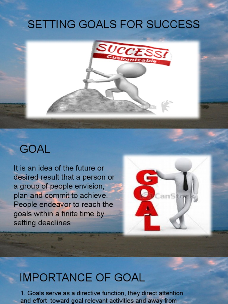 Setting Goals For Success | PDF | Self Efficacy | Goal