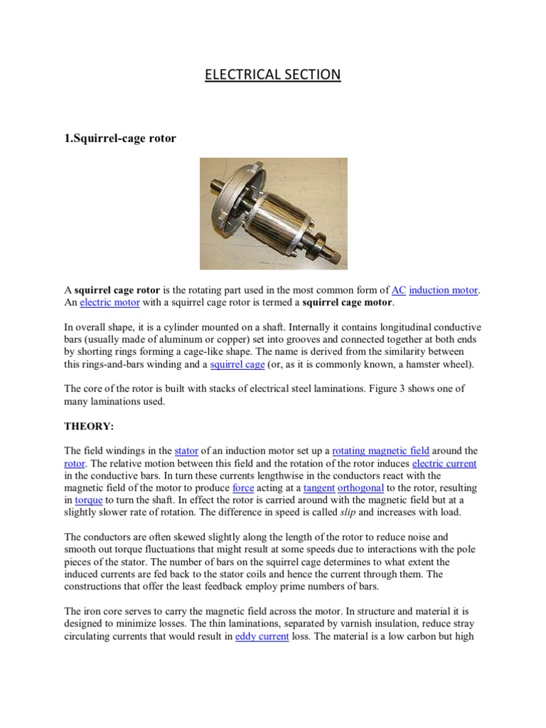 Electrical Section | PDF | Science & Mathematics | Technology & Engineering
