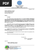 Letter of Request For Benchmarking | PDF