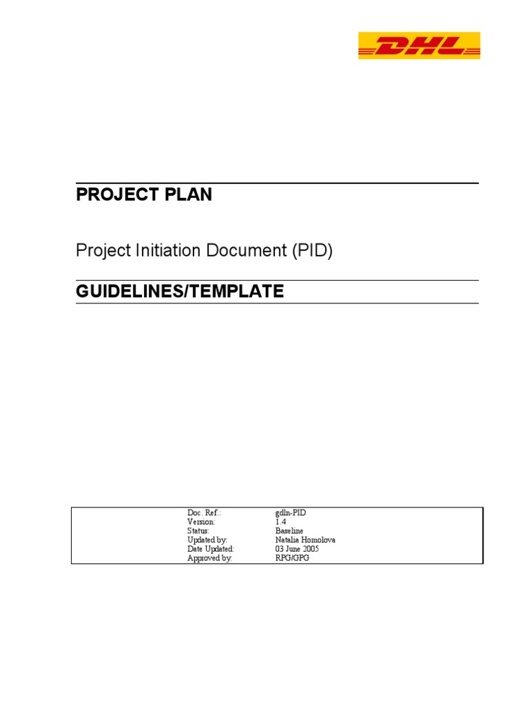 Project Plan Example Template | PDF | Product Development | Project ...