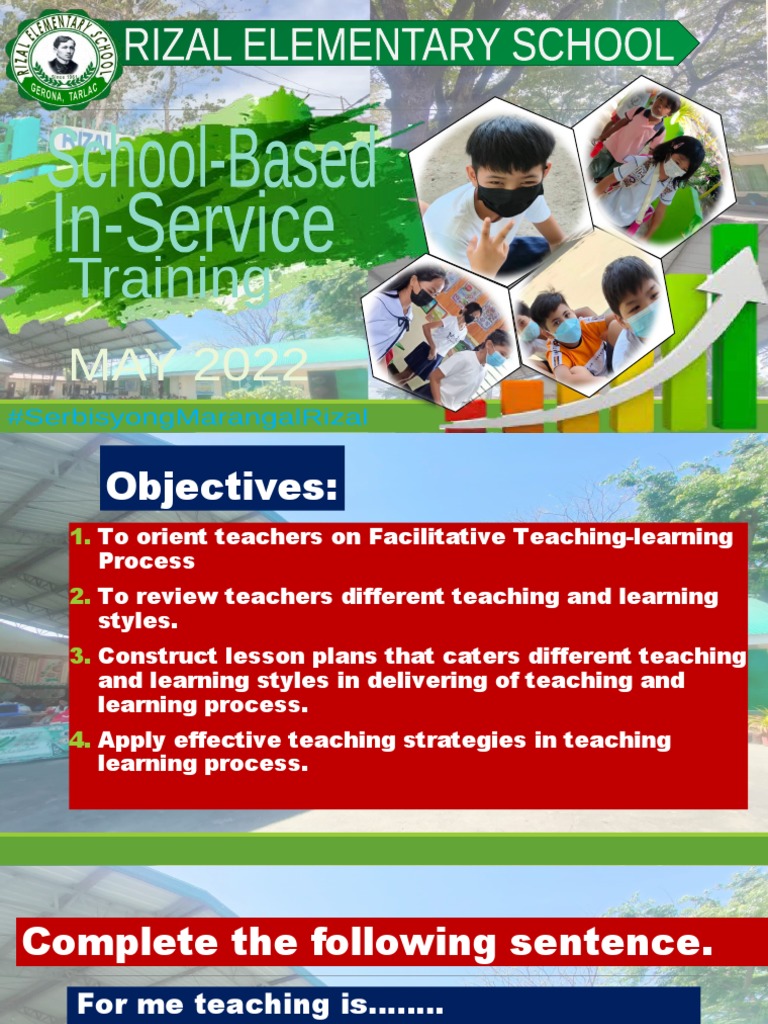 School Based Inset | PDF | Learning | Teachers