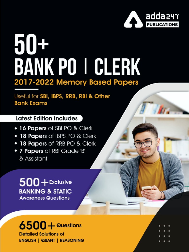 50+ Bank PO - Clerk: Previous Year's Papers 2017-2022 | PDF | Multiple ...