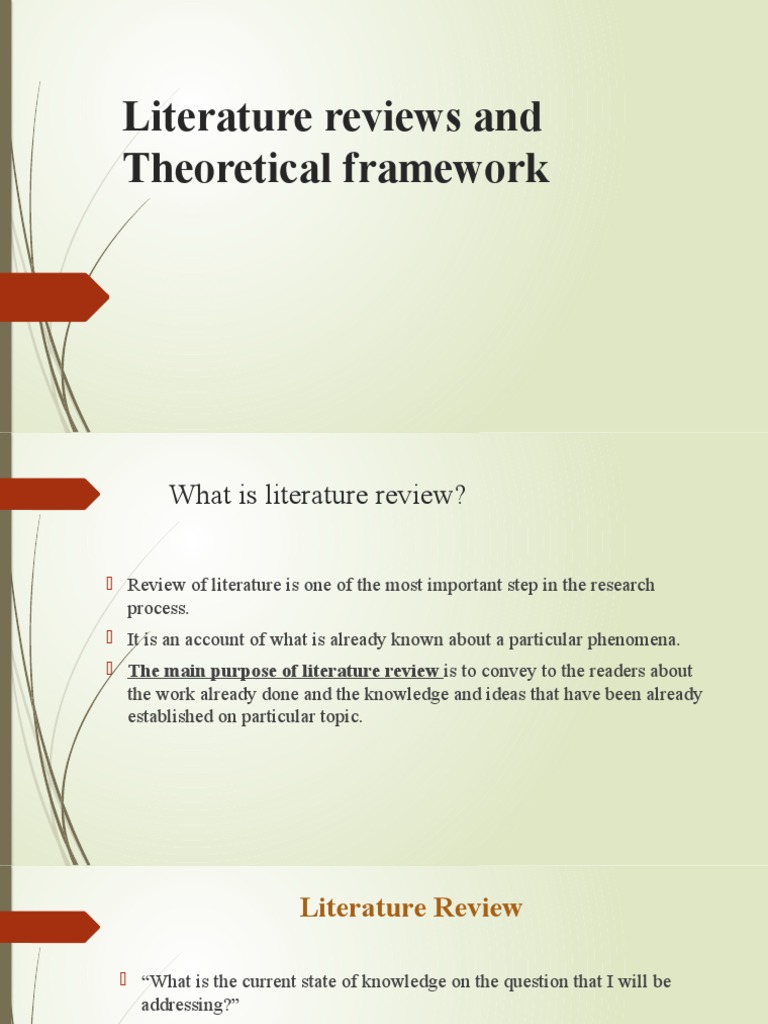 Literature Reviews and Theoretical Framework | PDF | Theory | Hypothesis