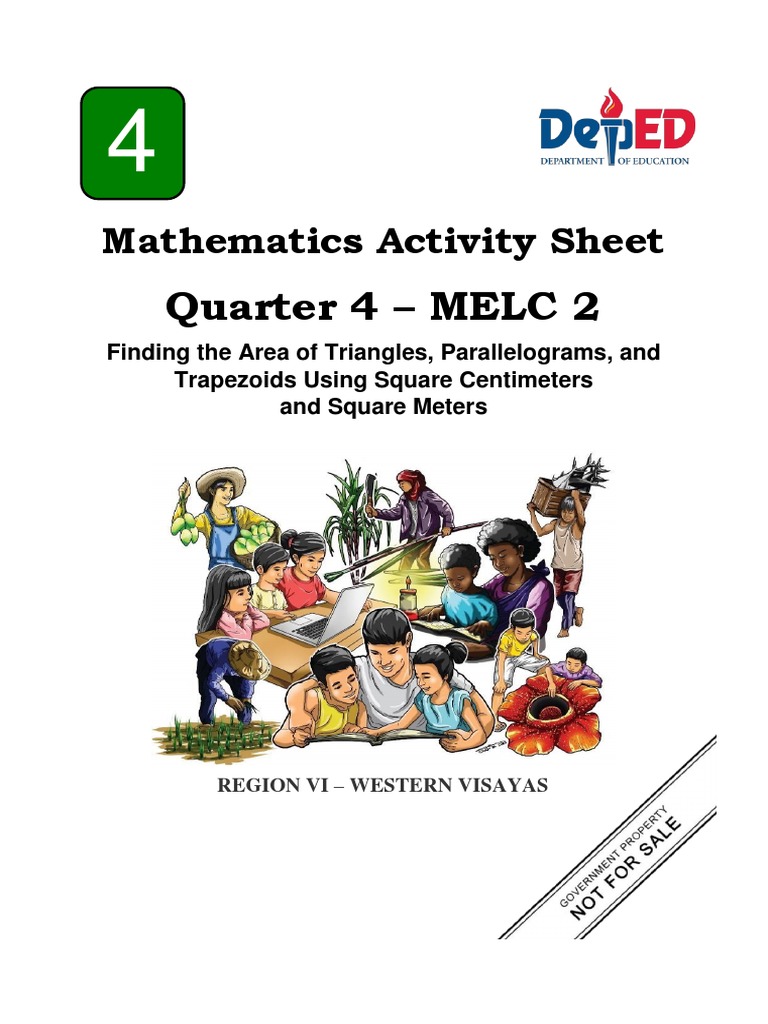 LAS Math4 Q4 Week1-MELC2 | PDF | Area | Triangle